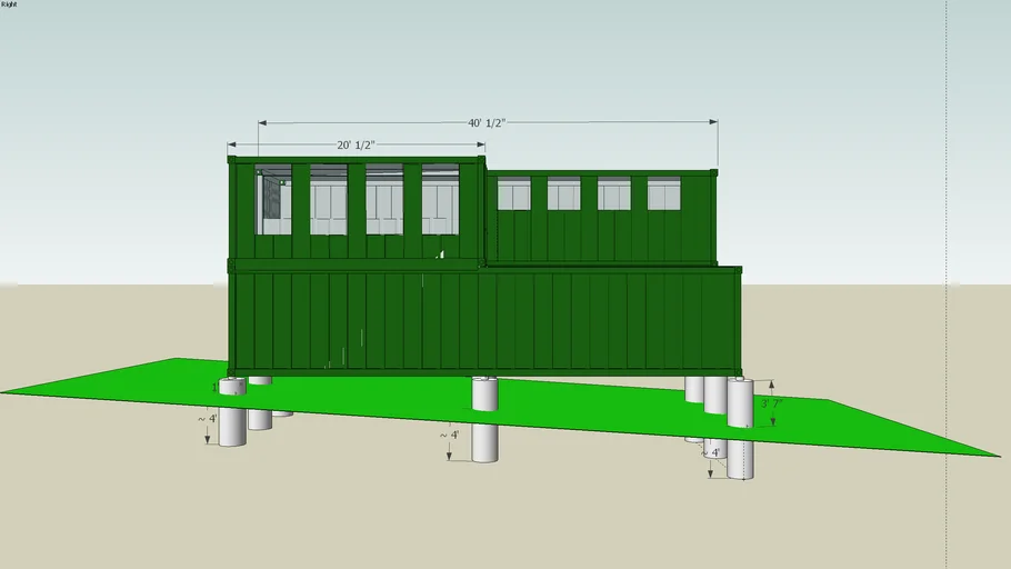 Cap'n Corten Shipping Container Shop | 3D Warehouse
