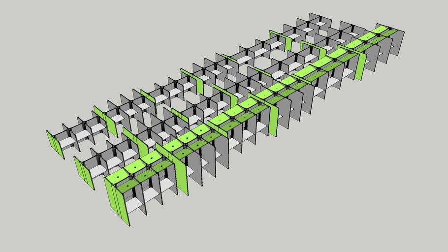Ocee Design Den Booth Double 6 | 3D Warehouse