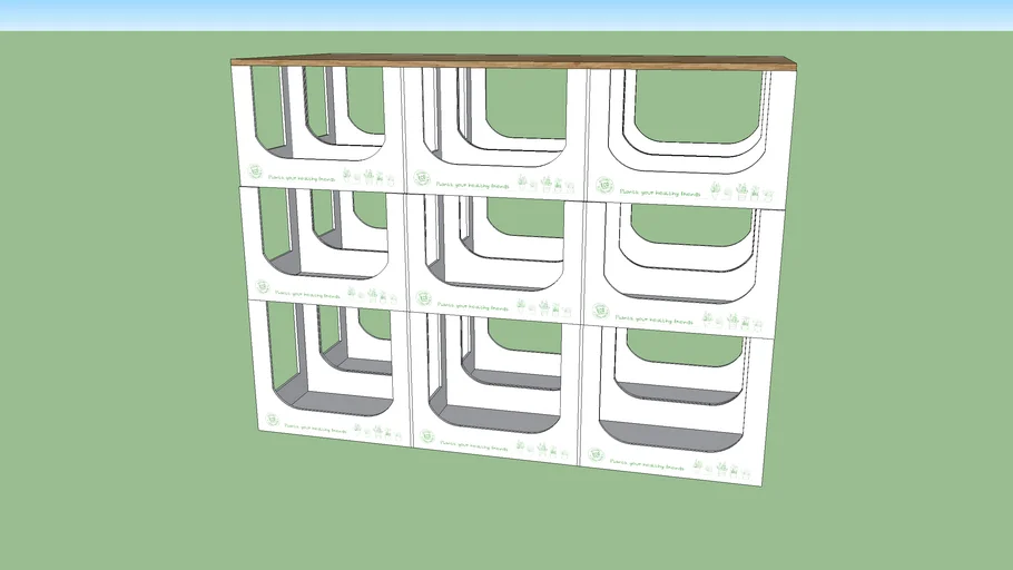 White Display with Shelf | 3D Warehouse
