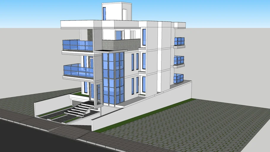 Modelagem de edificio comercial - Commercial building modeling | 3D Warehouse