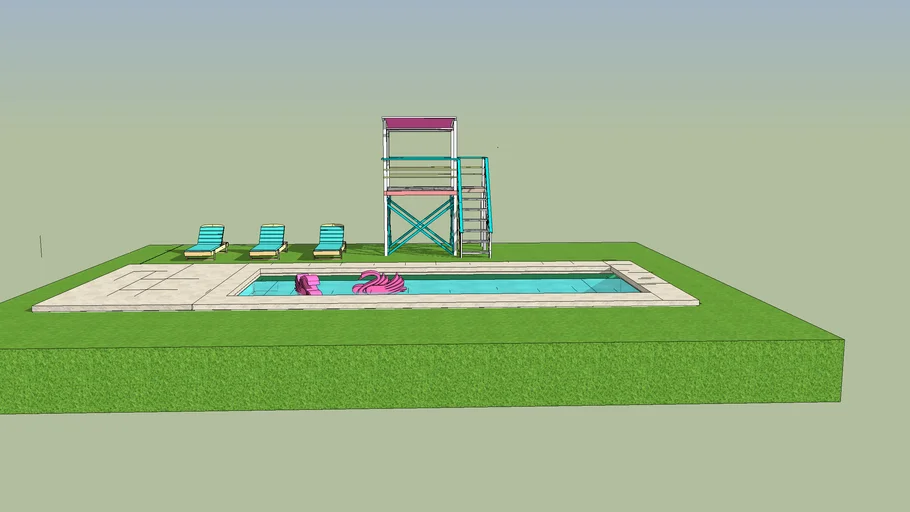 pool area | 3D Warehouse