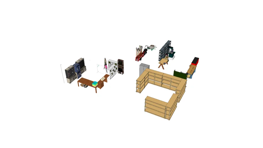 Cube 1 - Utility area - Interior set | 3D Warehouse