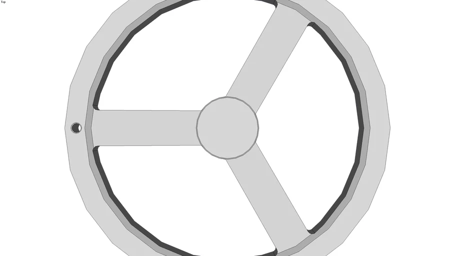 Aluminum Offset Handwheel | 3D Warehouse