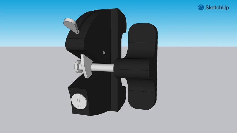 Gate Latch, single sided | 3D Warehouse