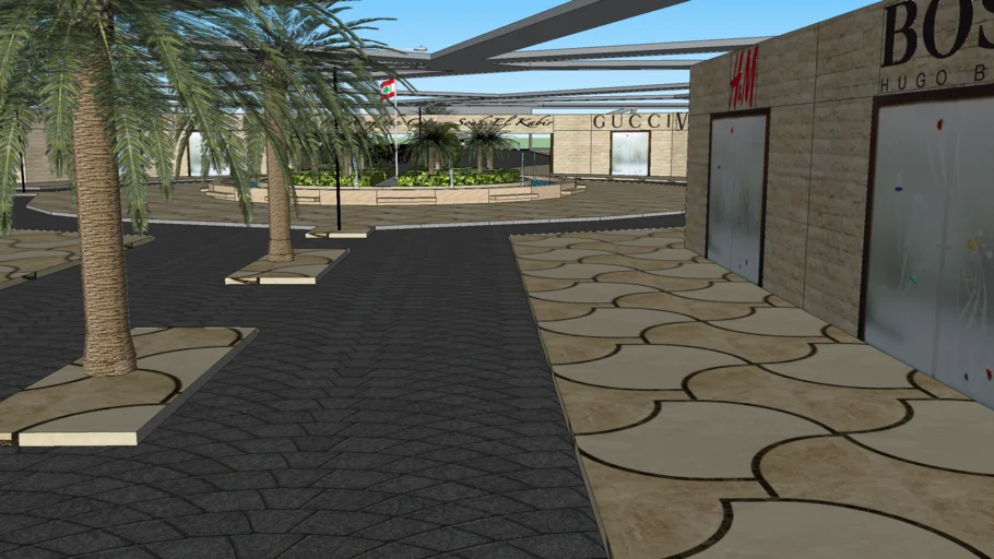 Outdoor Shopping Center | 3D Warehouse