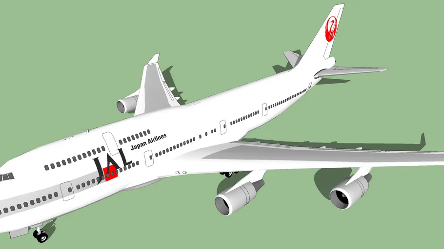 Japan Airlines Boeing 747-400 1990 | 3D Warehouse