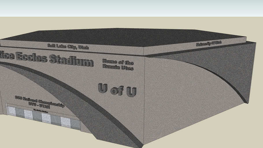 Upgraded Rice Eccles Stadium | 3D Warehouse