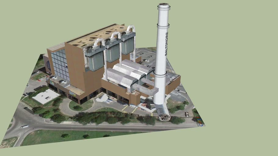 Baltimore Wheelabrator Waste Management | 3D Warehouse