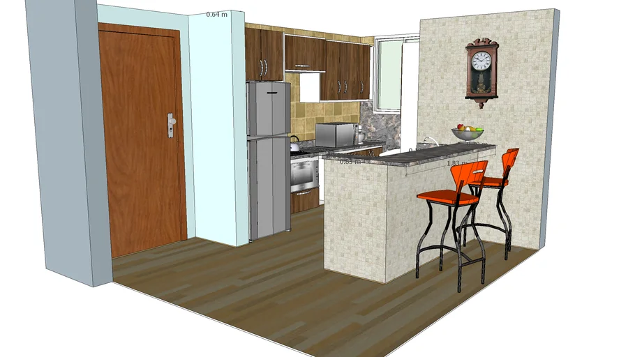 Cozinha em MDF | 3D Warehouse