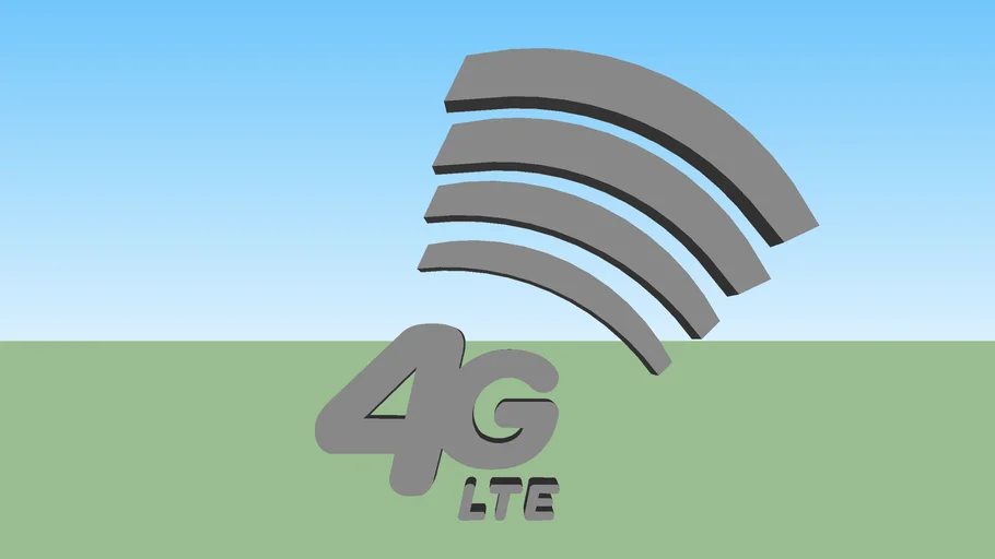 4G LTE Logo | 3D Warehouse