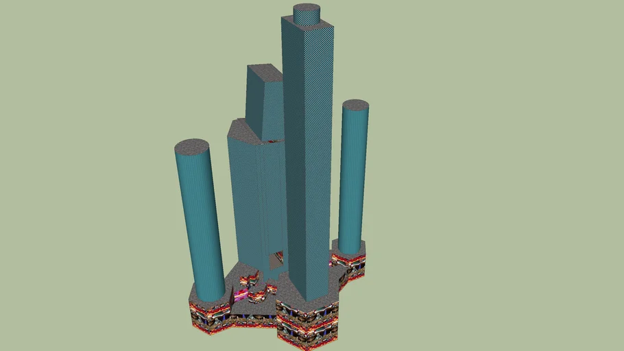 Modesto Master Towers Mall | 3D Warehouse