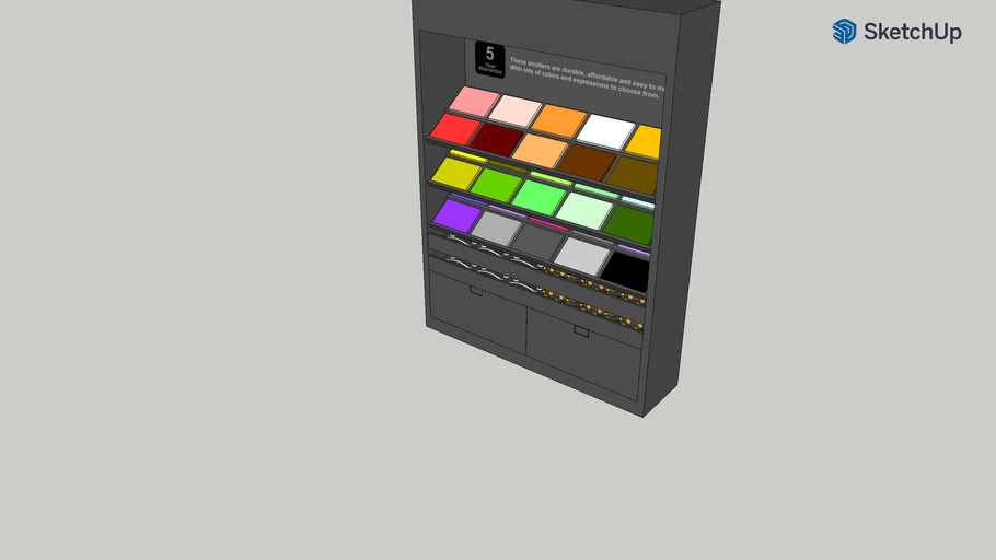 Sample Display Cabinet 1 | 3D Warehouse