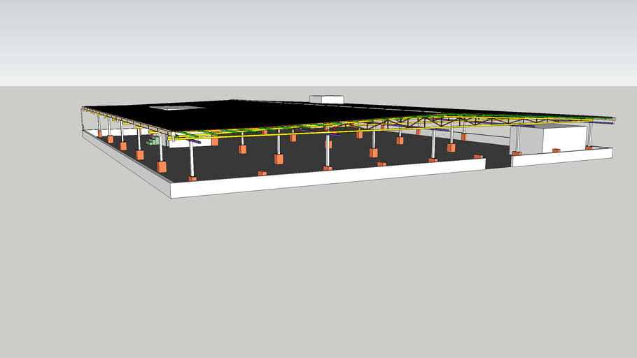 puff sheet shed plan | 3D Warehouse