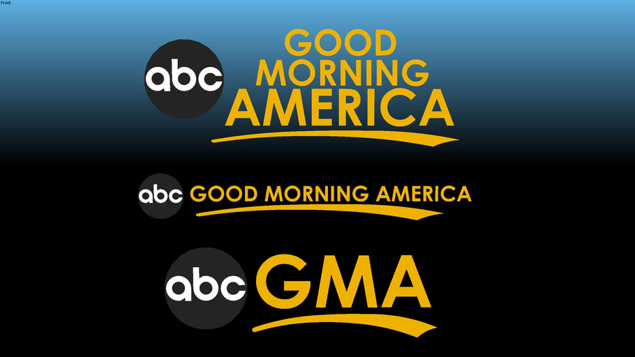 3 logos of ABC's GMA | 3D Warehouse