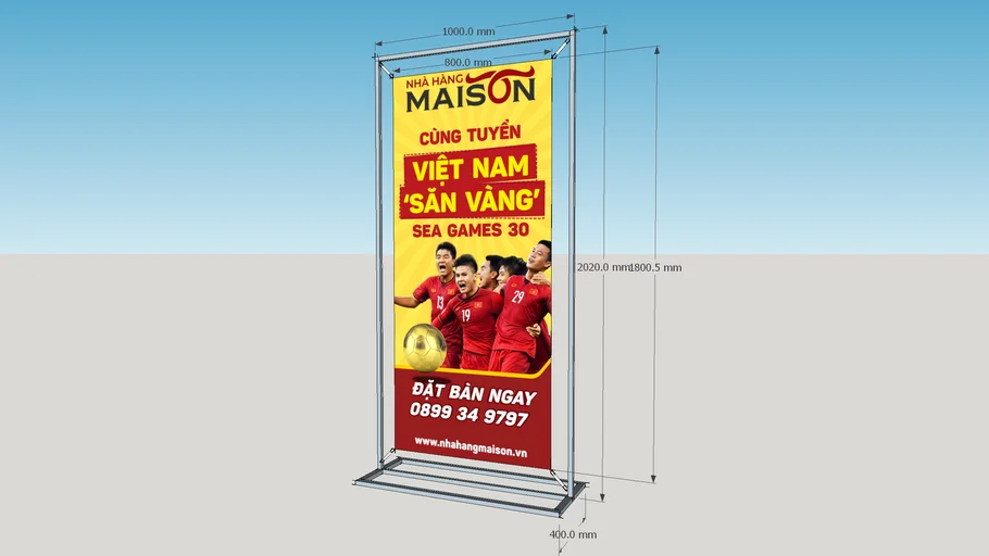 metal standee | 3D Warehouse