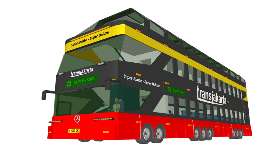 Triple Decker Bus Concept | 3D Warehouse