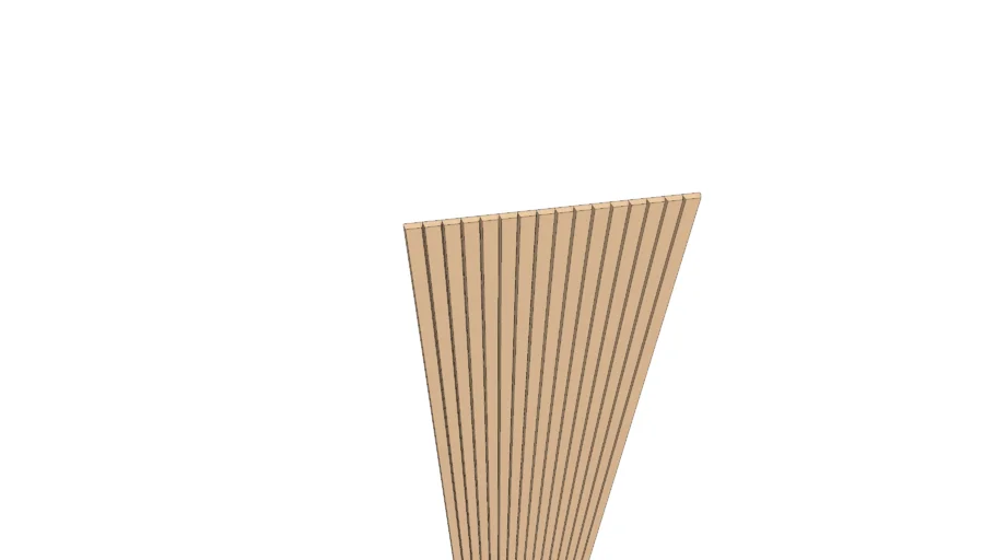 Tambour Profile 201 Flexible - 12' W x 48' L - .75' Bevel | 3D Warehouse