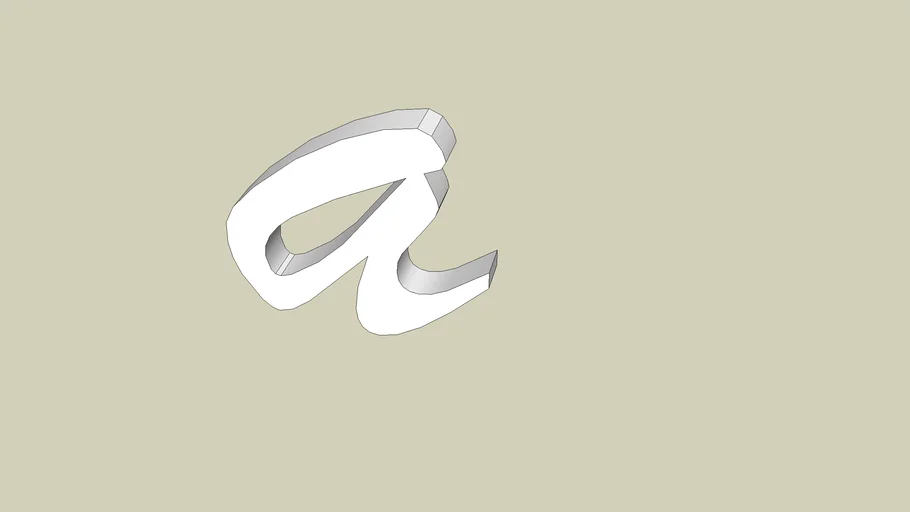 litera a | 3D Warehouse