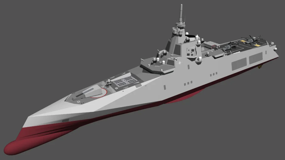 EUROPEAN+ARMED+FORCES+NATO+ADVANCED+BATTLE+FRIGATE+FAFC500 | 3D Warehouse