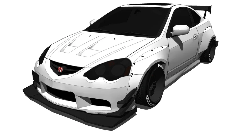 Honda - Integra Type R 2002 Wide Body v1 | 3D Warehouse