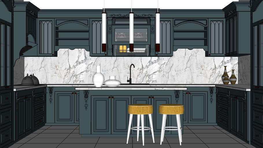 KITCHEN SET - 01. | 3D Warehouse