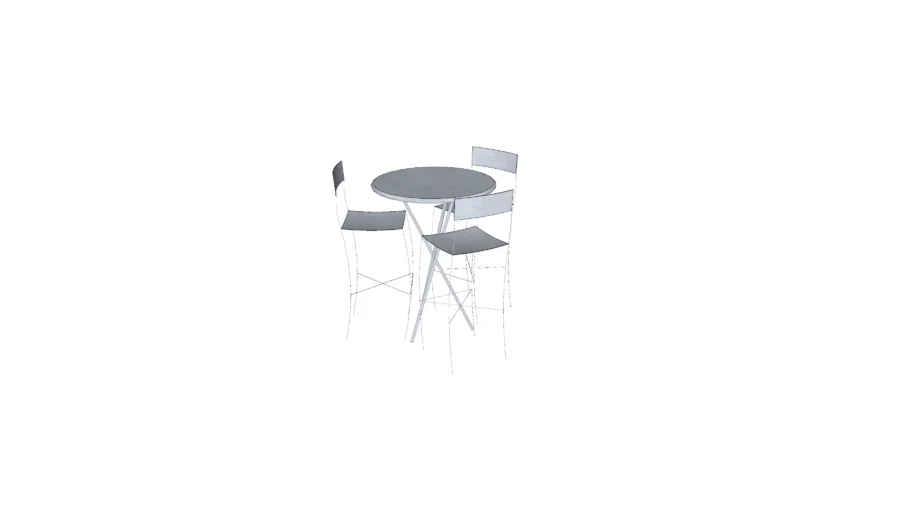 cafe table set | 3D Warehouse