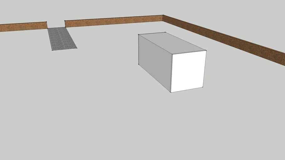 20' Shipping Container - Plain | 3D Warehouse