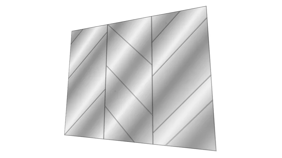 herring bone glass pattern | 3D Warehouse