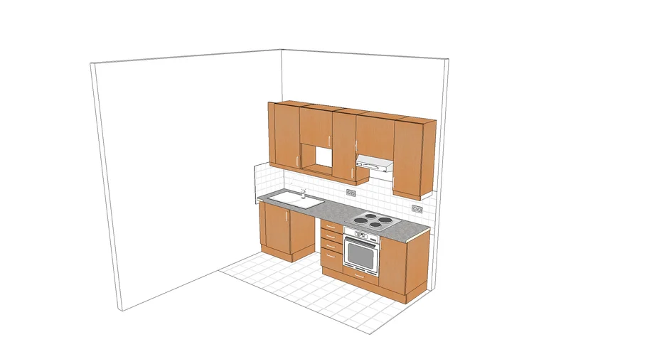 Kitchenette_LeftHandUnit | 3D Warehouse