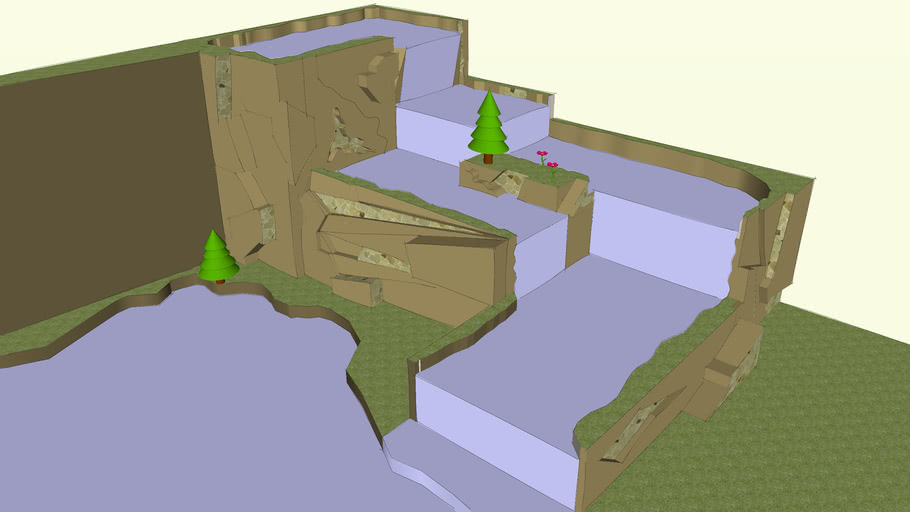 Waterfall Scene | 3D Warehouse