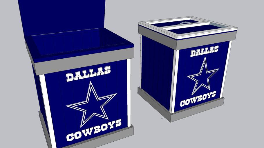 Dallas Cowboys Team NFL Football Man Cave Trash Can 13 Gallon with lid ...