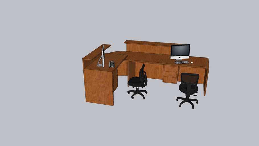 receptionist table | 3D Warehouse