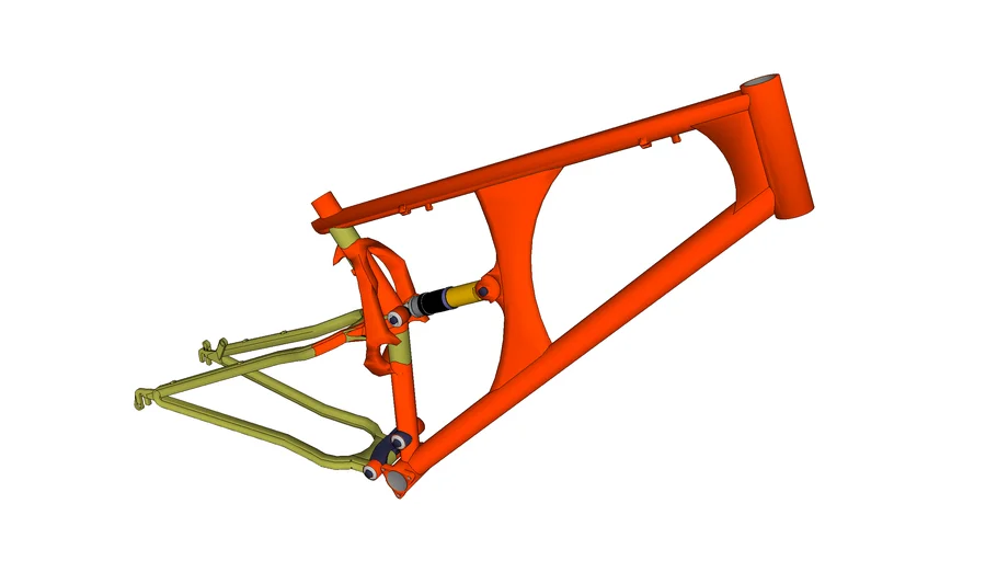 Freeride Downhill Mountain BIcycle Frame | 3D Warehouse
