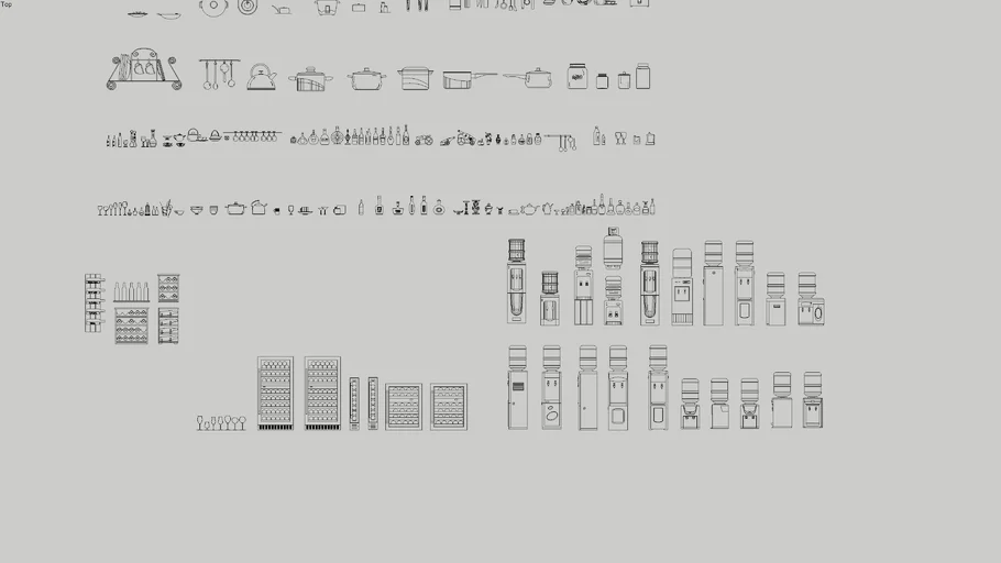 2d Kitchen 02 | 3D Warehouse