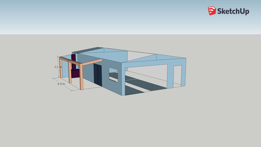 garaz + pergola | 3D Warehouse