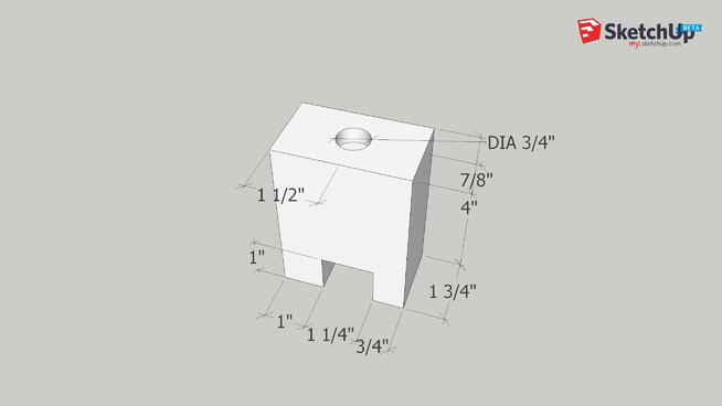 Orange Block | 3D Warehouse