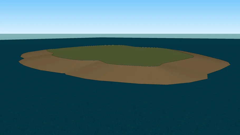 Simple Island 600' x 400' | 3D Warehouse