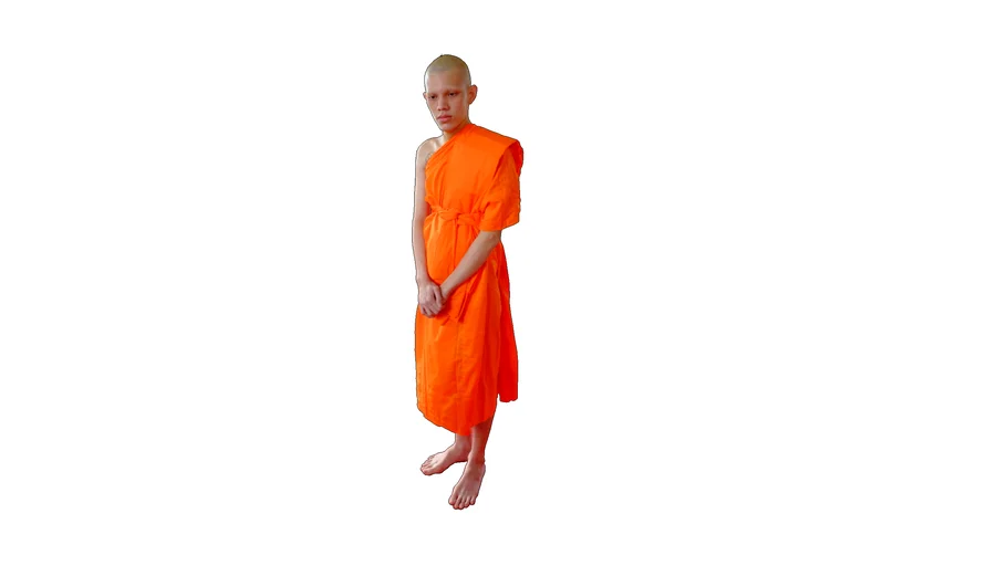 Thai monk standing(2D) | 3D Warehouse