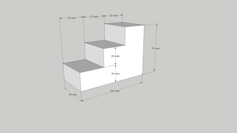 Corey's Stepped Block | 3D Warehouse