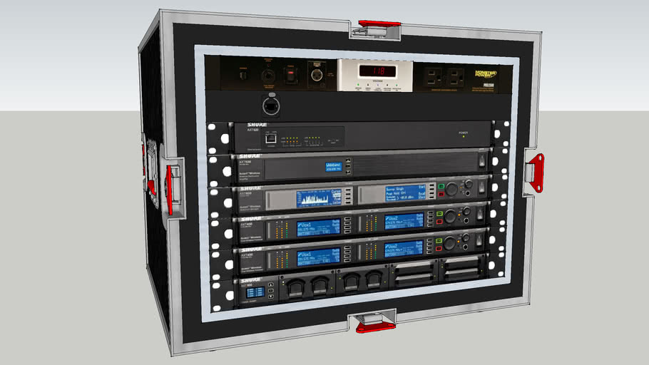 Shure Axient Rack | 3D Warehouse