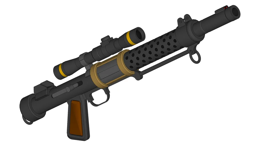 Bonadan Arms BA-26c 'Valiance ' Blaster Rifle | 3D Warehouse