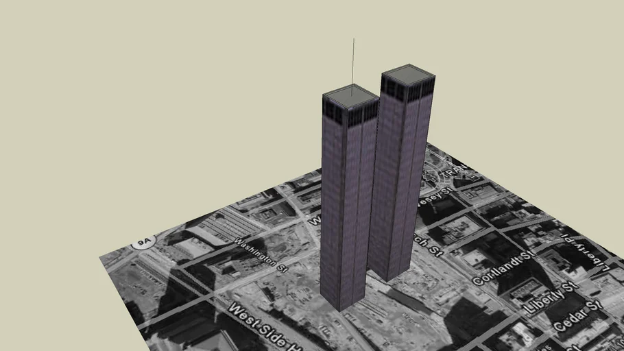 Twin tower #2 (world trade center) | 3D Warehouse