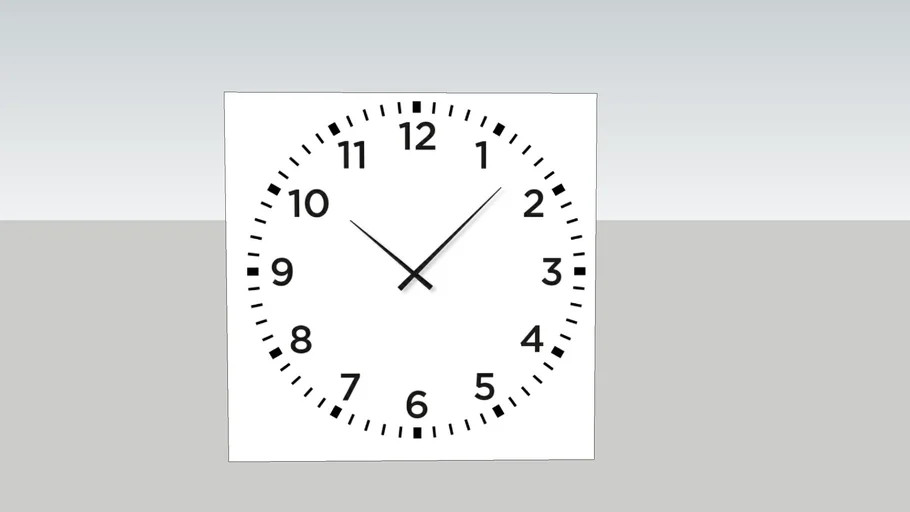 Clock Classic XL 120 x 120 - ProLine - Dock Four | 3D Warehouse