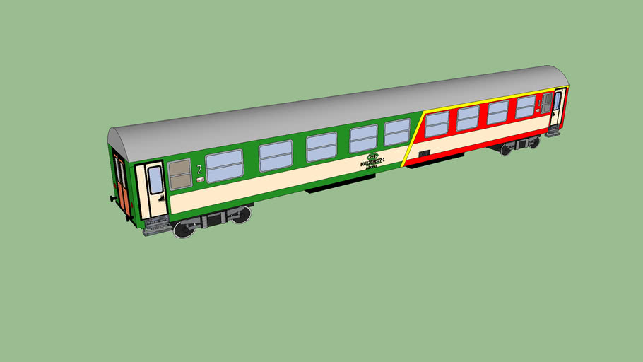 Polish passager car(mix 1st and 2st class) | 3D Warehouse
