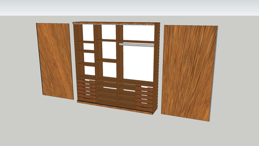 guarda roupa grande | 3D Warehouse