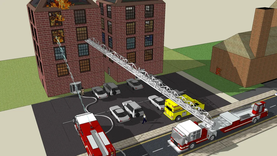 Apartment fire | 3D Warehouse