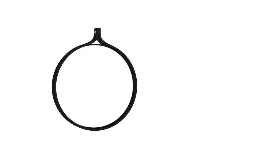 Comma mirror round 400 | 3D Warehouse