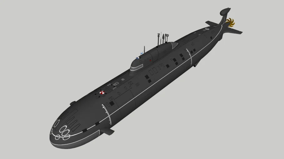 АПЛ пр.971У 'Щука-Б' | 3D Warehouse