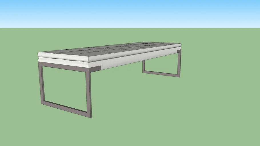 Artefacto - Pure Bench Upholstered | 3D Warehouse