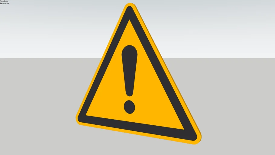 General warning sign | 3D Warehouse